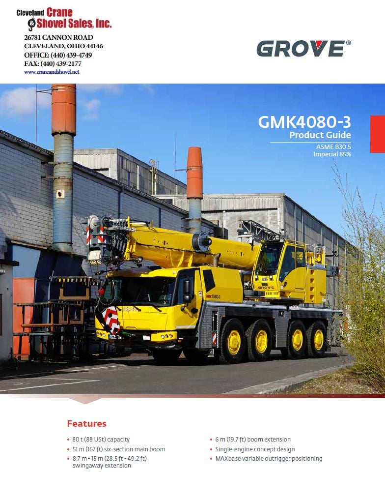 Grove Brochures | Cleveland Crane | Bedford Heights, OH