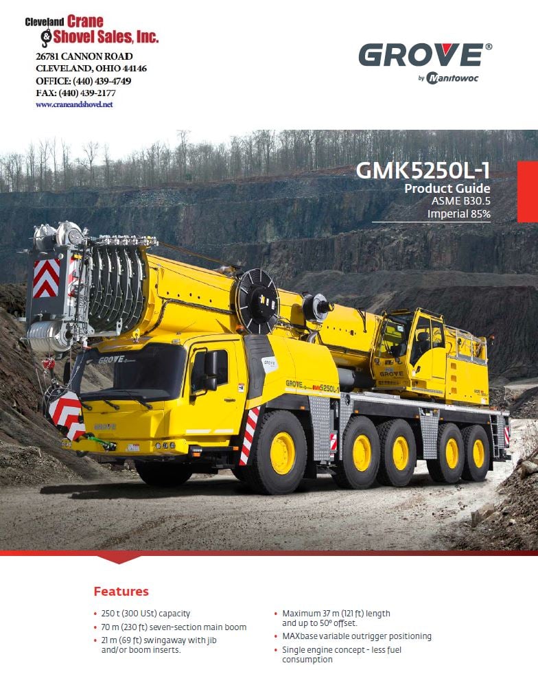 Grove Brochures | Cleveland Crane | Bedford Heights, OH