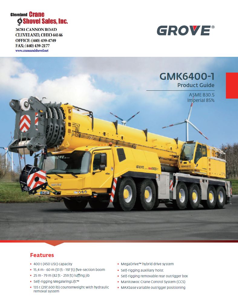 Grove Brochures | Cleveland Crane | Bedford Heights, OH