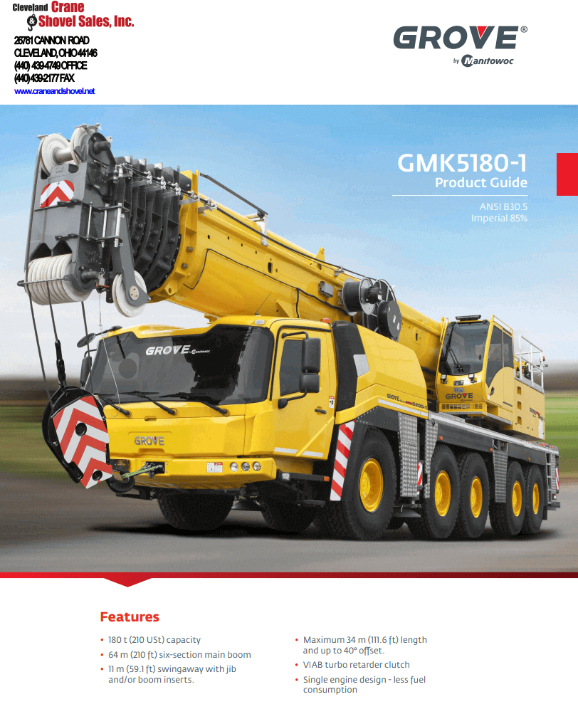 Grove Brochures | Cleveland Crane | Bedford Heights, OH